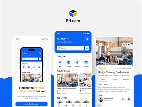 Online Learning App Elearning App Ui Kit Online Cource App Ui