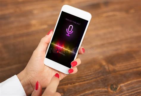 Voice Recognition Machine Learning Stock Image Image Of Phone