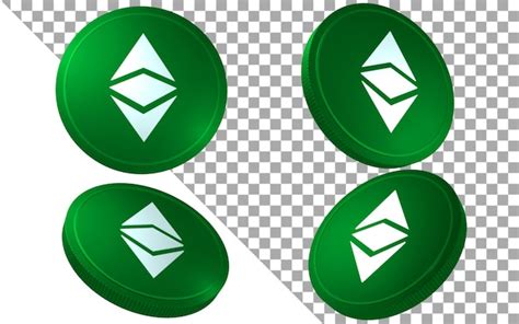 Premium Psd Etc Ethereum Classic 3d Render Illustration Coin Token Cryptocurrency