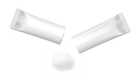 Premium Vector Open Stick Pack With Some Granulated Product