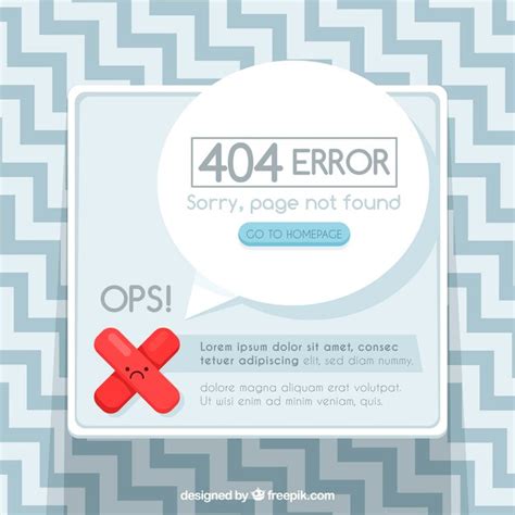 Error Page Design Vectors And Illustrations For Free Download Freepik