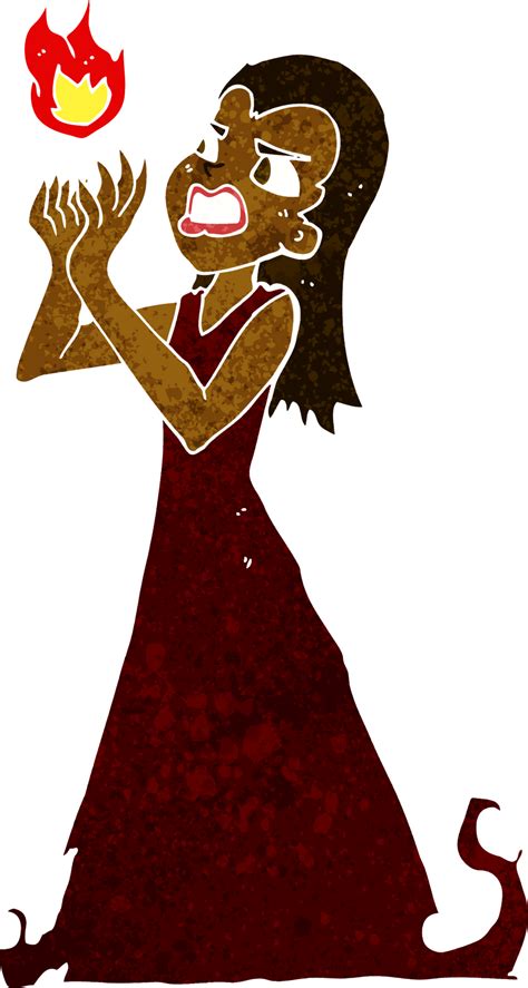 Cartoon Witch Woman Casting Spell 45292795 Png