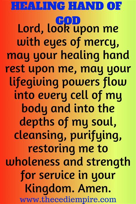 Prayer For Healing Energy