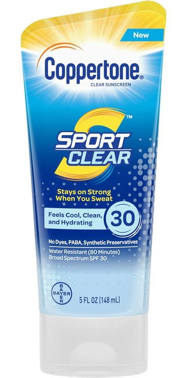 Coppertone Sport Clear Spf 30 Sunscreen Lotion Ingredients Explained