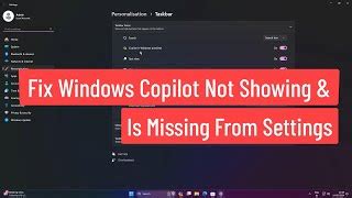 How To Fix Copilot Not Showing In Windows Taskbar Missing Copilot Button Irenoyd Mp Mp