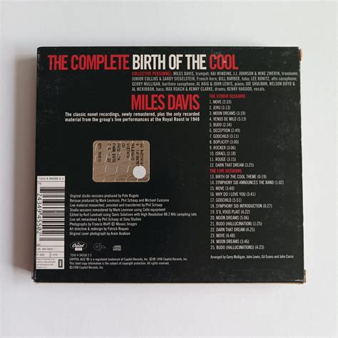 Miles Davis The Complete Birth Of The Cool Cd Rustblade