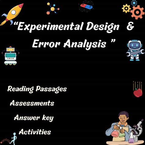 Experimental Design And Error Analysis Passages Assessments And Activities