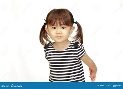 Glimlachend Japans Meisje Stock Foto Image Of Persoon 96543414