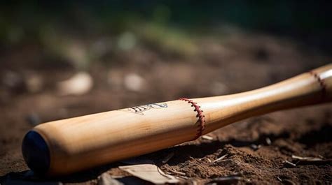 Premium Ai Image A Close Up Shot Of A Baseball Bat Showcasing The