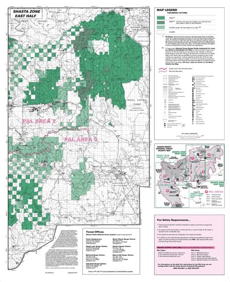 2015 Shasta Unit Fuelwood Map East By Us Forest Service R5 Avenza Maps