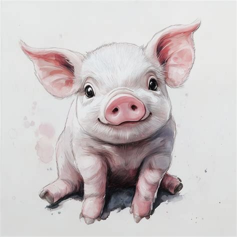Pin By Carrie Summerfield On Cute Pigs Animal Sketches Cute Animals