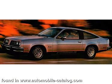 1979 Pontiac Sunbird Formula Sport Hatch 50 Litre V8 4 Speed Specs