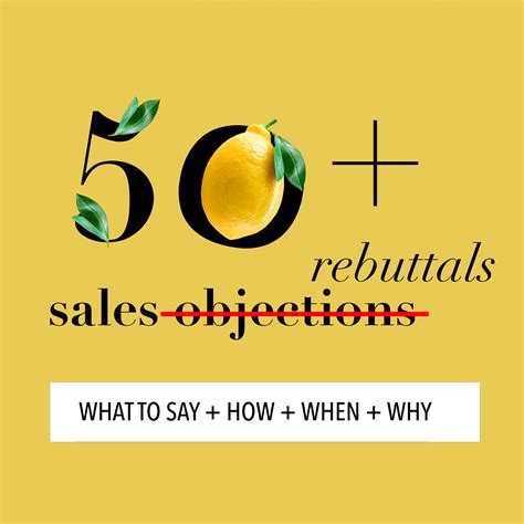 50 Objections And Rebuttals