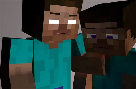 Herobrine and Steve by SteveBriney on DeviantArt