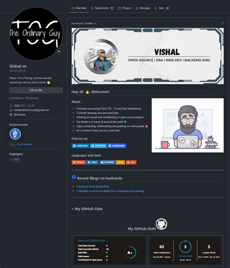 Vishal M On Linkedin Github