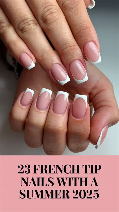 French Tip Nails With A Summer 2025 Twist Color Combos