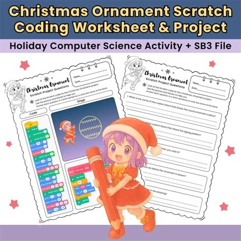 Christmas Ornament Scratch Coding Worksheet And Project Computer Science