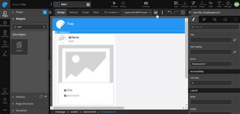 How To Apply Smart Template And Layout For Widgets WaveMaker Docs