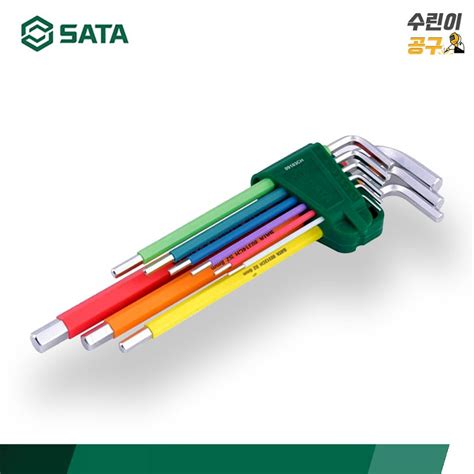 롱 육각 렌치 세트 사타 L렌치 09103ch 수린툴스