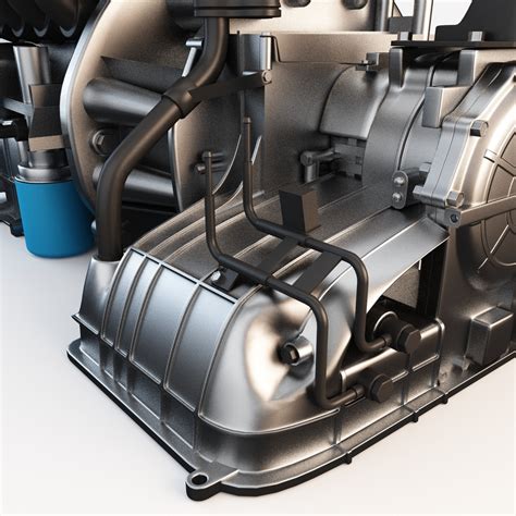 Car Engine 3d Model