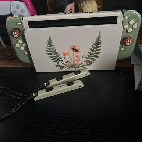 Clear With Clear Buttons Custom Joycons Etsy