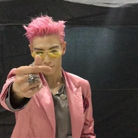 T O P Of Bigbang In Japan Concert Finale Top Pink Hair T O P Pink