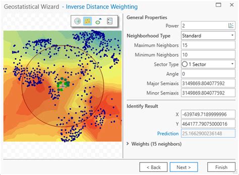 interpolate temperatures using the geostatistical wizard documentation