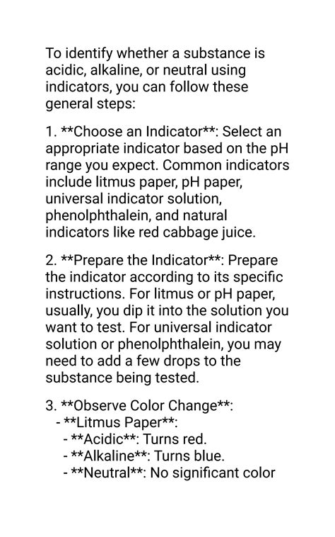 Solution How To Use Indicator To Identify Acid Alkaline And Studypool Solution How To Use Indicator To Identify Acid Alkaline And Studypool