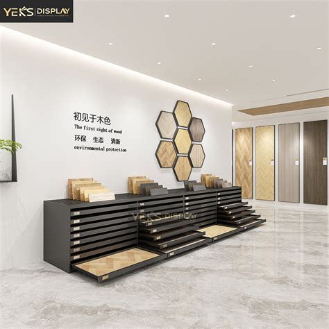 Drawer Wooden Floor Sample Display Case China Suppliers Yeks