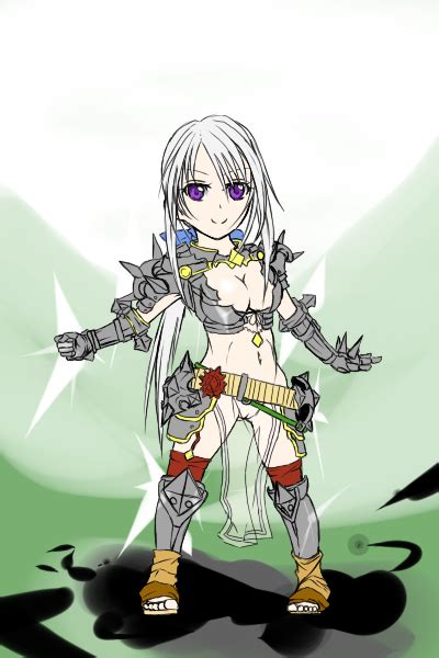 Rule 34 Bottomless Exibitionism Ponytail Purple Eyes Ragnarok Online Ribbon Rune Knight Rune