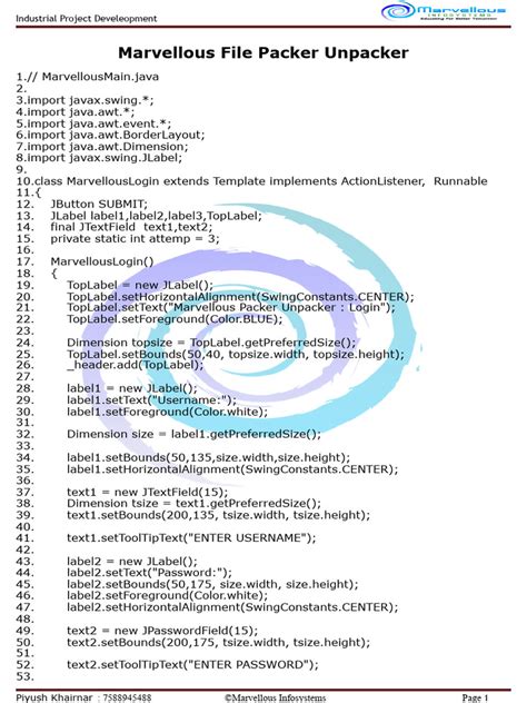 Marvellous Logic Building File Packer Unpacker Pdf String