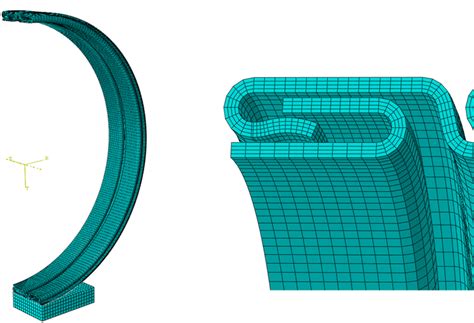 4 Radial Compressed Carcass Model A Whole View And B Detailed