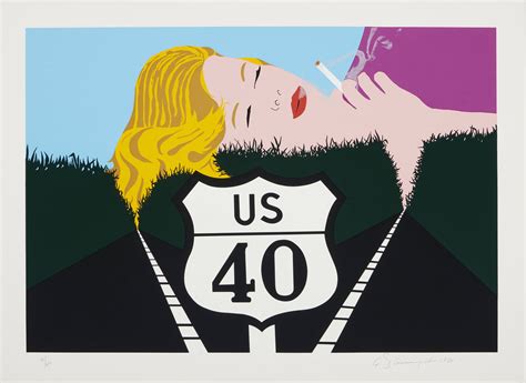 Allan Darcangelo Smoke Dreams 1980 Screenprint