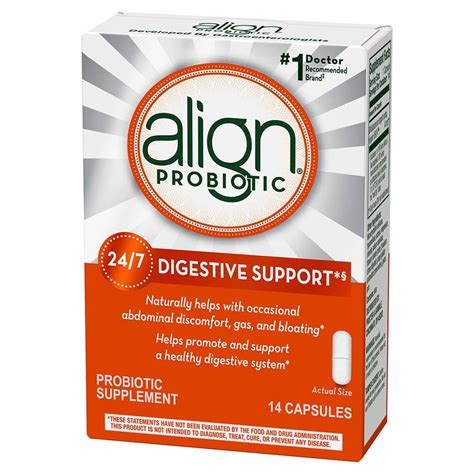 Align Probiotic 14 Capsules Supports Digestive Health Gas Bloating