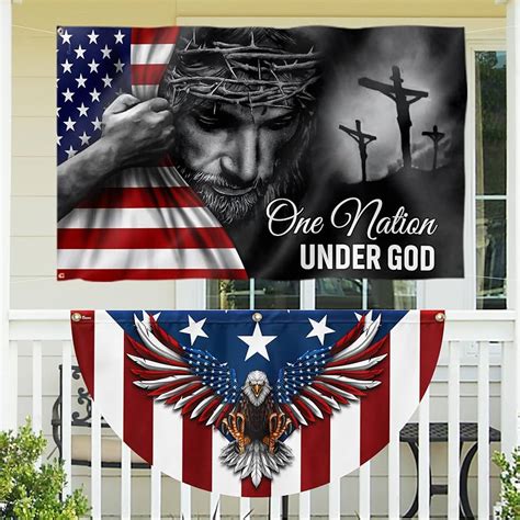 Christian And American Flag Set Christian Flag And Decor Over 300