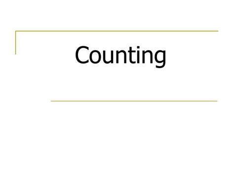 PPT Counting PowerPoint Presentation Free Download ID