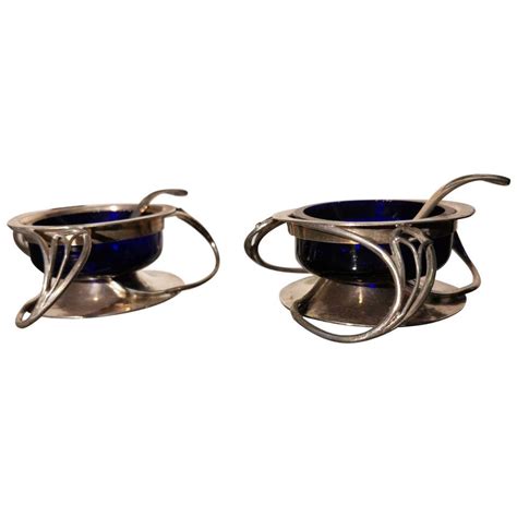 Cr Ashbee Guild Of Handicrafts Set Of Four Silver Plated Meat Covers And One Other For Sale At