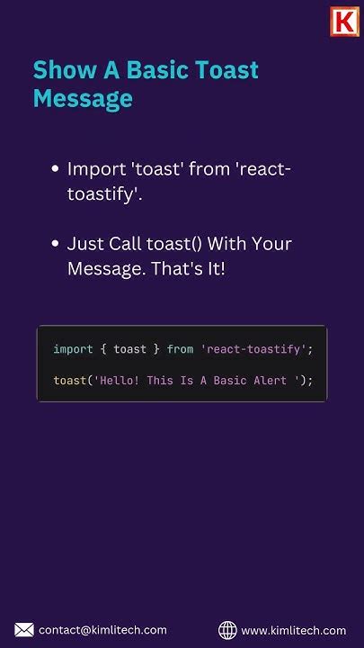 Notification Alert React Toastify Youtube