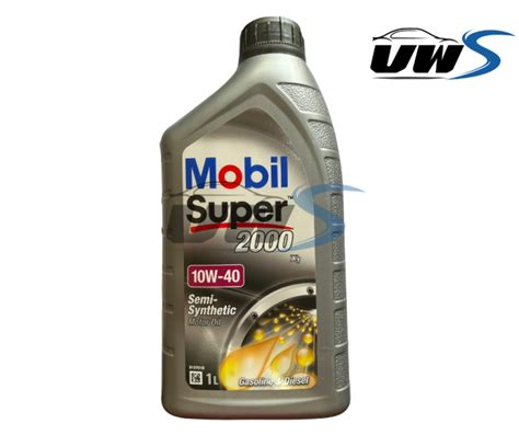 MOBIL SUPER 2000 10W-40 SEMI SYNTHETIC MOTOR / ENGINE OIL 1 LITRE | Lazada