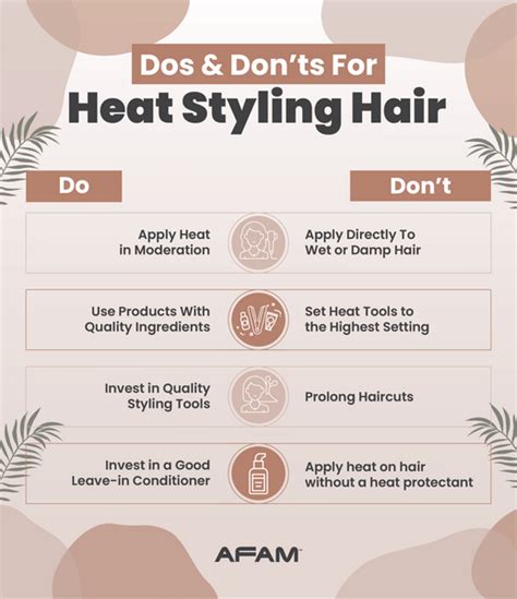 dos and don ts for heat styling hair