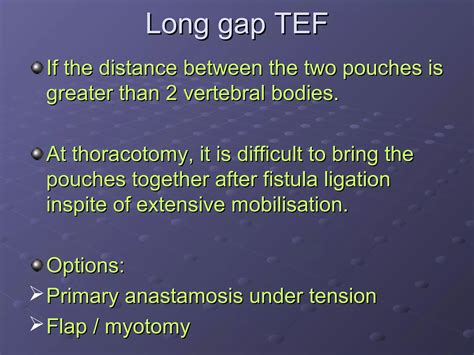 Tracheo Esophageal Fistula Ppt