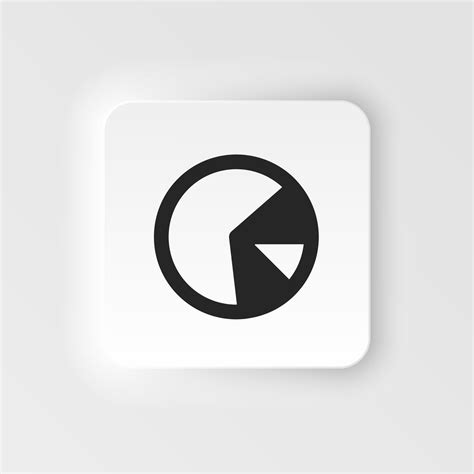 Analytics Circle Vector Icon Simple Element Neumorphic Style