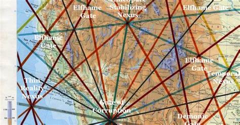 Map Of Ley Lines In Us