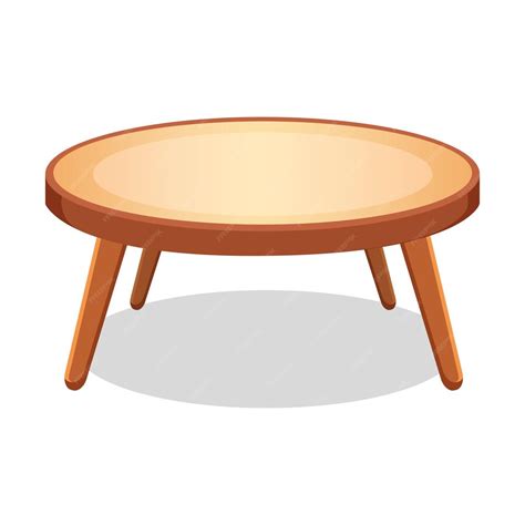 Premium Vector Coffee Table Flat Vector Illustration