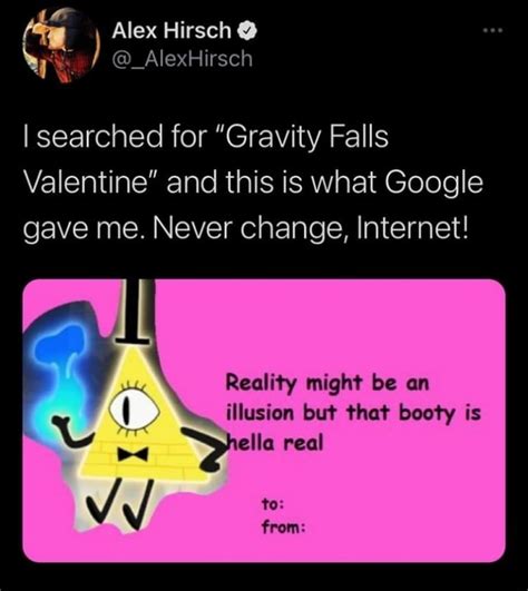 Alex Hirsch Alexhirsch I Searched For Gravity Falls Valentine And