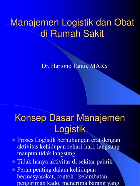 Detail Manajemen Logistik Rumah Sakit Koleksi Nomer