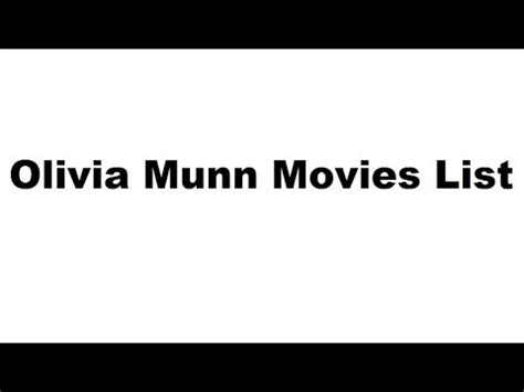 Olivia Munn Movies List Total Movies List Youtube