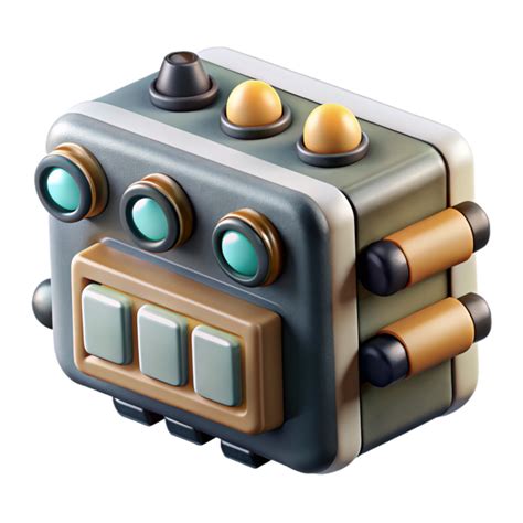 Elegant Contemporary Symbiotic Tech Sensor Array Side View Isolated