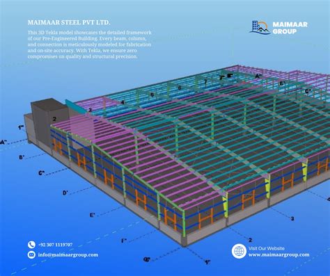 Maimaar 📐 Tekla Structures Model Peb Project This 3d Tekla Model