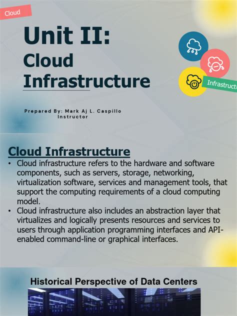 Unit Ii Cloud Infrastructure Pdf Data Center Cloud Computing